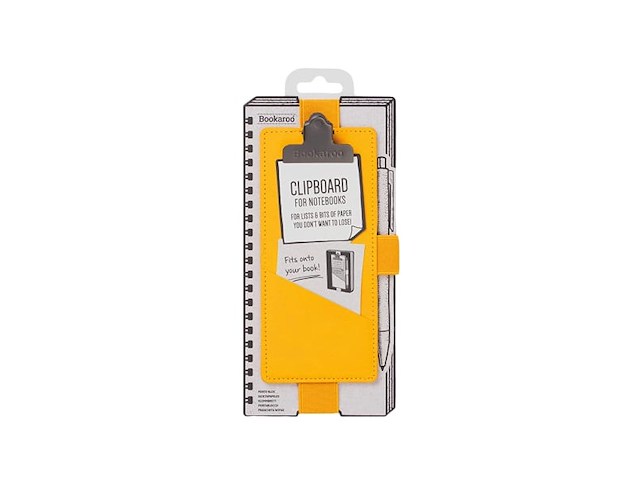 Futrola za agende - Bookaroo, Clipboard for Notebooks, Yellow