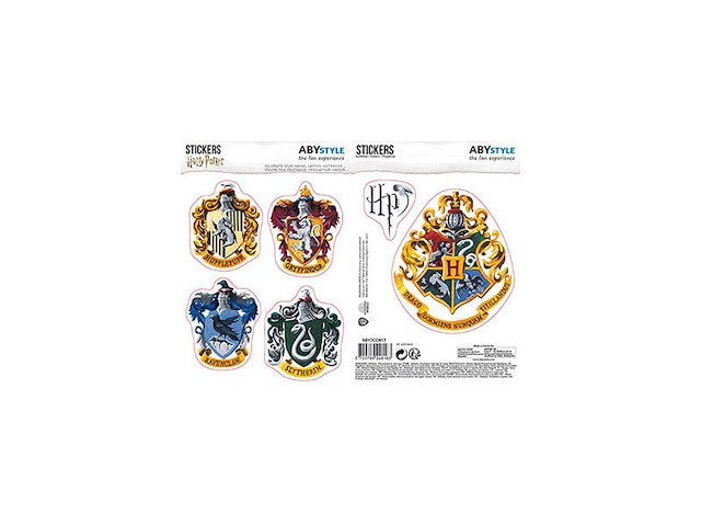 Stikeri set 5 - Harry Potter, Hogwarts Houses