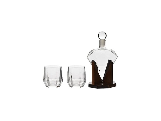 Set za piće - Harvey Makin, Diamond, Whiskey, Decanter and 2 Glasses