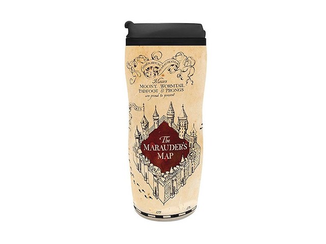 Šolja za poneti - Harry Potter, Marauders Map, 355 ml