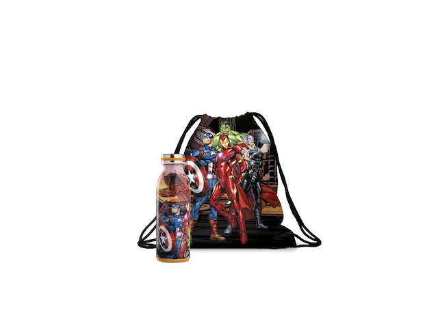 Termos i podesiva torba set - Marvel, Avengers, Yellow