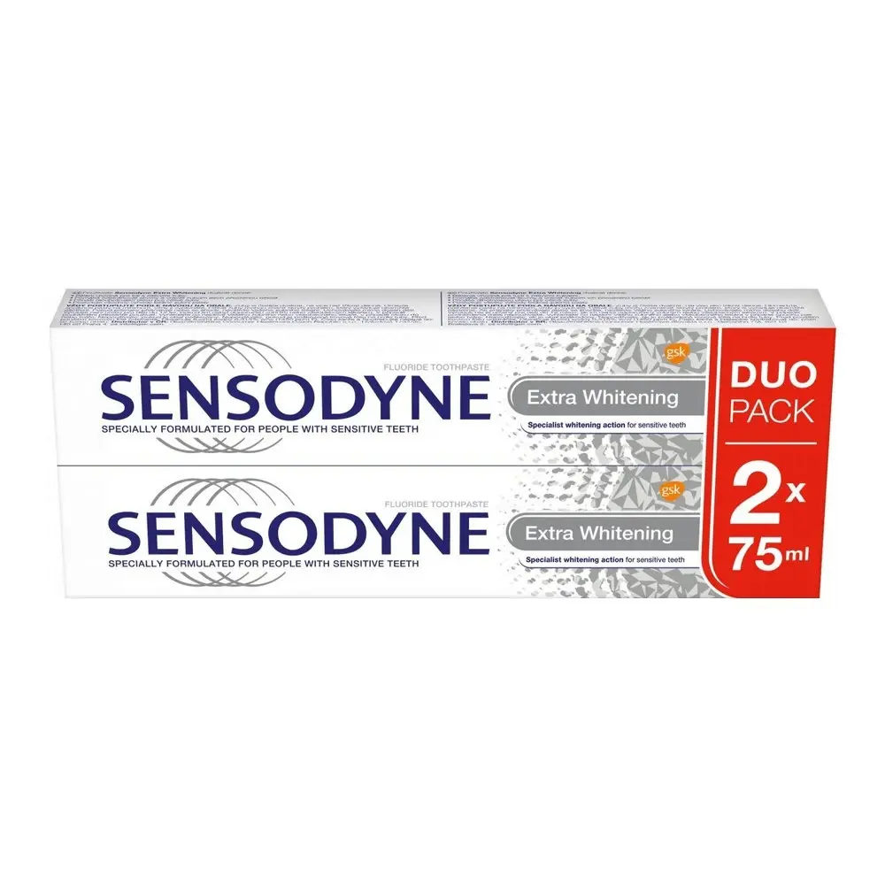 Sensodyne Pasta za zube Extra Whitening, 75 ml, 2 komada