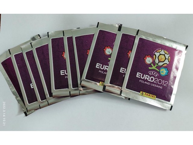 Kesice EURO 2012 Panini slicice 10 kesica