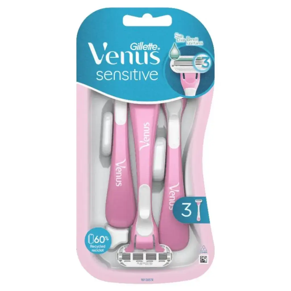 Gillette Brijač za jednokratnu upotrebu Venus Sensitive, 3 komada