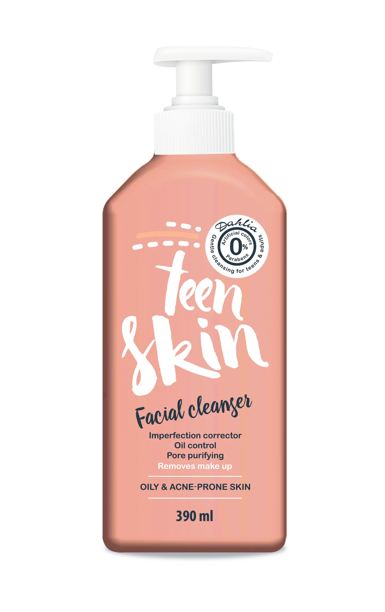 DAHLIA TEEN SKIN Gel za čišćenje lica Oily&Acne 390ml
