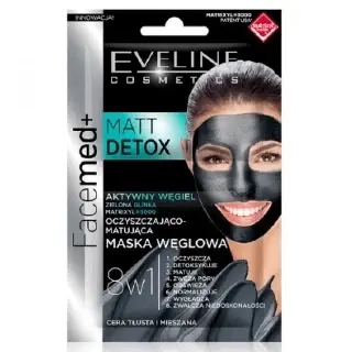 Eveline Maska za lice 8u1 Matt Detox, 2x5ml