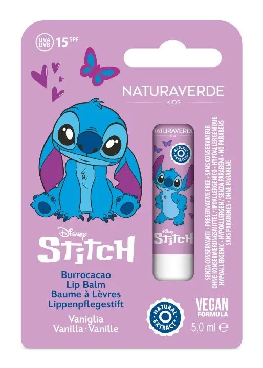 Naturaverde Stitch Balzam za usne aroma vanile, spf15, 5ml