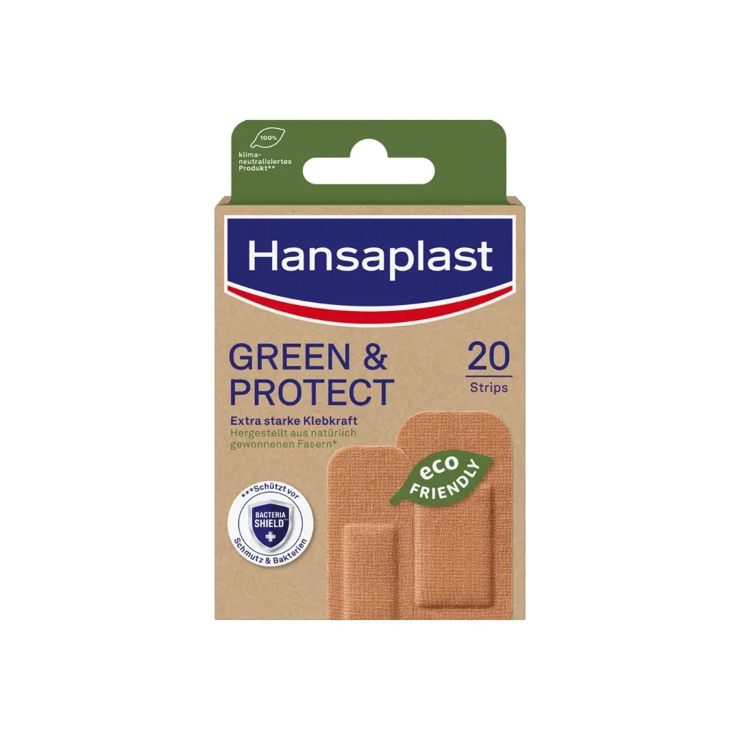 HANSAPLAST Flasteri Green & Protect, 20 Flastera