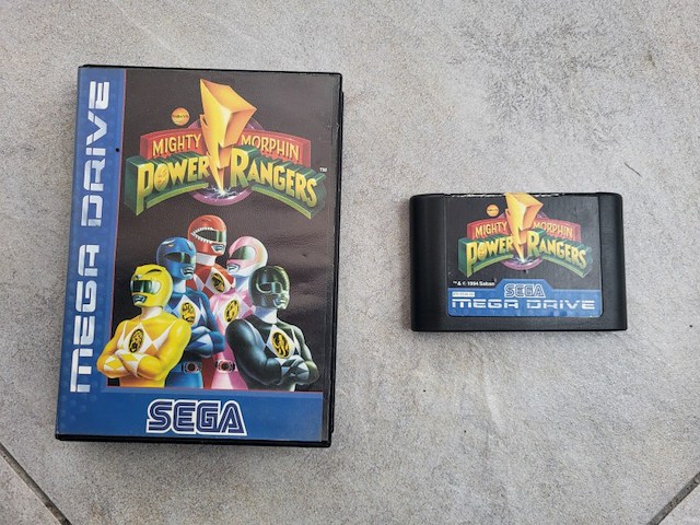 SEGA MEGADRIVE Game Power Rangers-Moćni RENDZERI