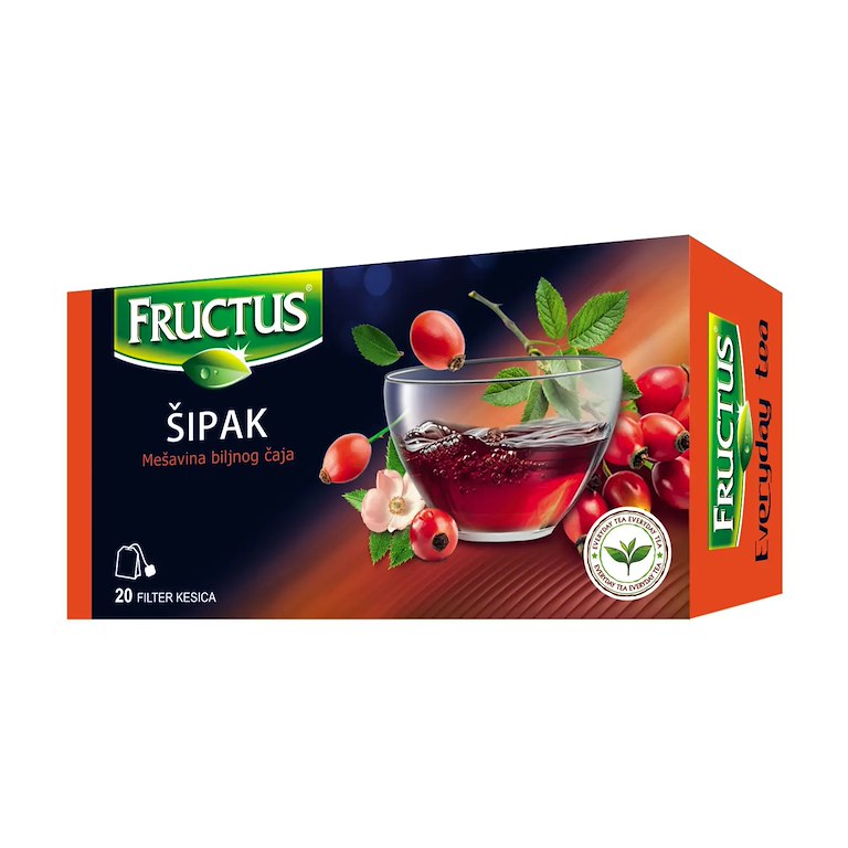FRUCTUS Čaj od šipka 40g, 20x2g