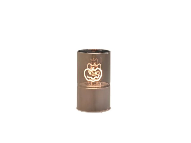 Stona lampa LED - Halloween, Pumpkin, gray, tube