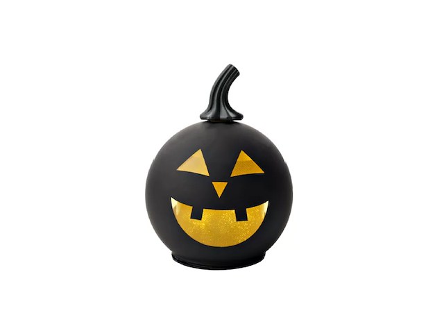 Stona lampa LED - Halloween, Pumpkin, black, small