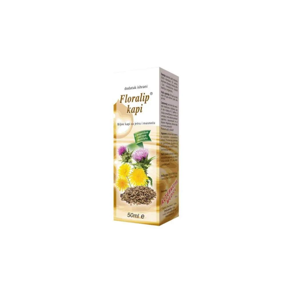 FloraLip Biljne kapi za jetru i holesterol, 50 ml