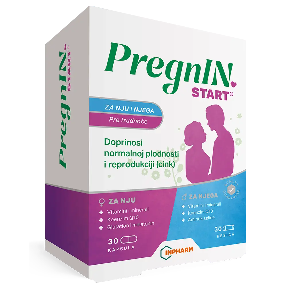 Inpharm PregnIN, Start pre trudnoće, 30 kapsula + 30 kesica