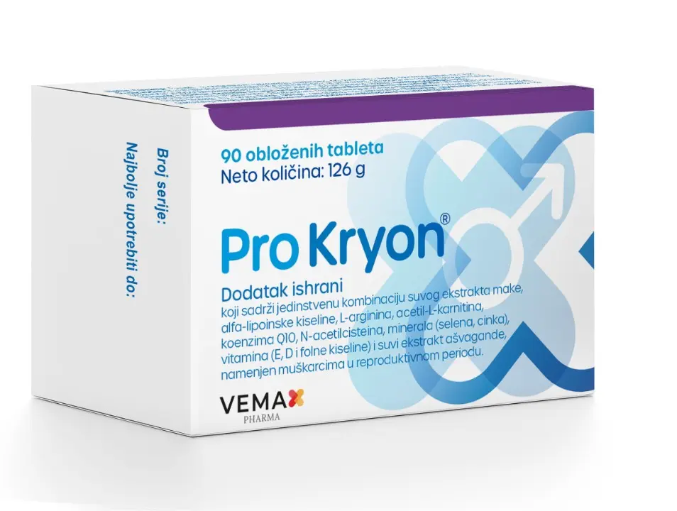 Vemax Pharma Pro Kryon Tablete za potenciju, 90 tableta