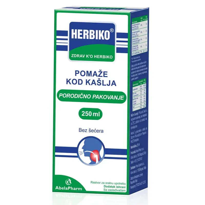 ABELA PHARM Herbiko Sirup za odrasle 250 ml