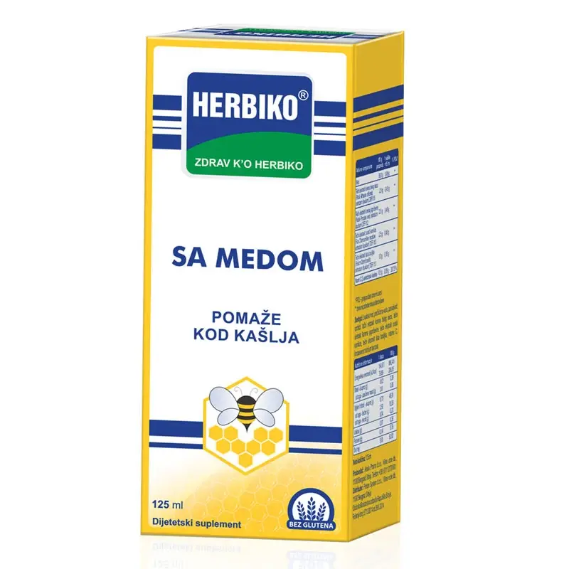 ABELA PHARM Herbiko Sirup za odrasle sa medom 125 ml