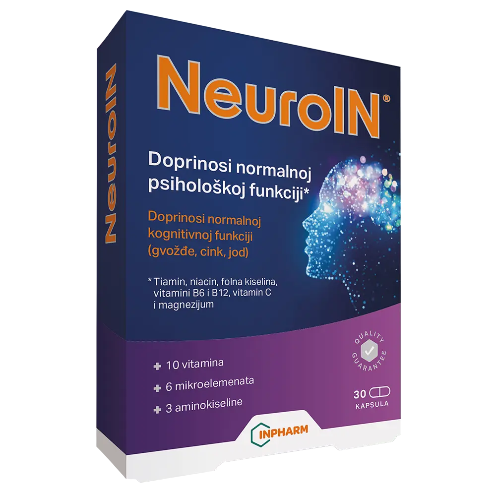 Inpharm NeuroIN za bistar um, 30 kapsula