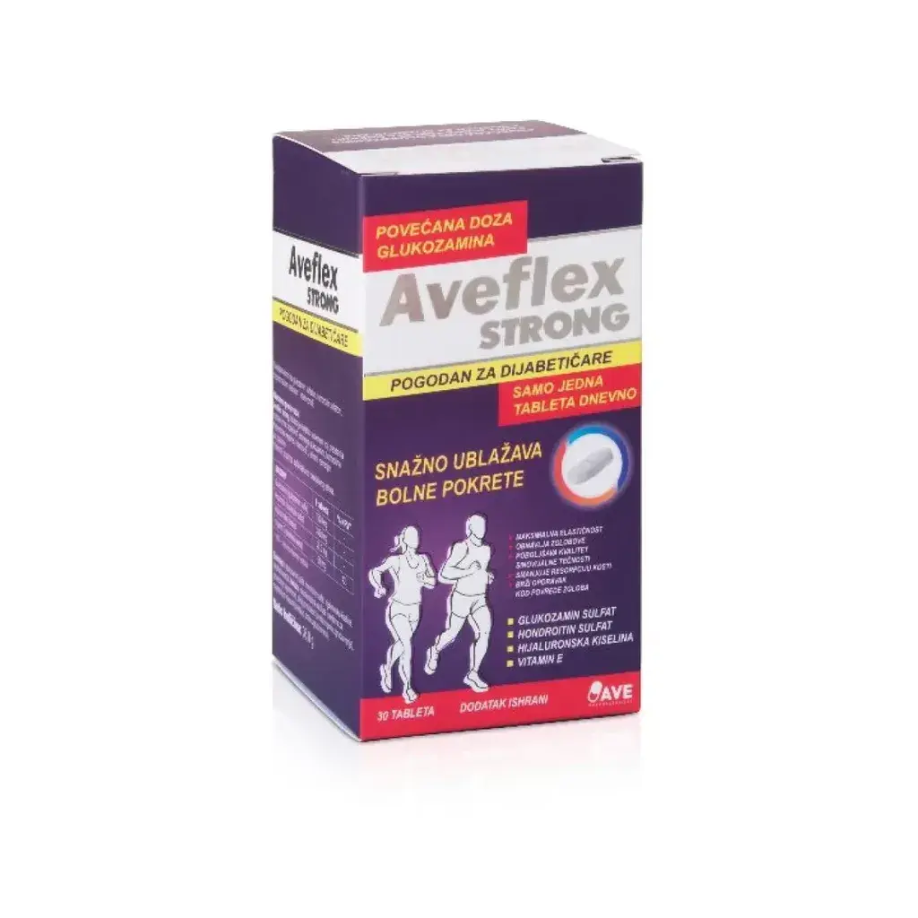 Aveflex Strong Za ublažavanje bolnih pokreta, 30 tableta