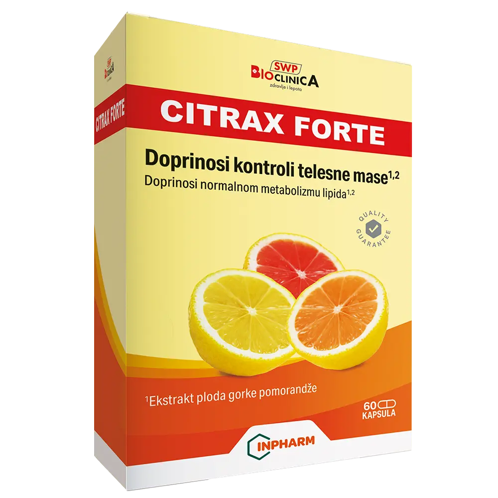 Bioclinica Citrax Forte, Za mršavljenje, 60 kapsula