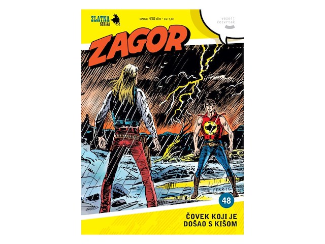 Zlatna serija Zagor 48: Čovek koji je došao sa kišom (korica A)