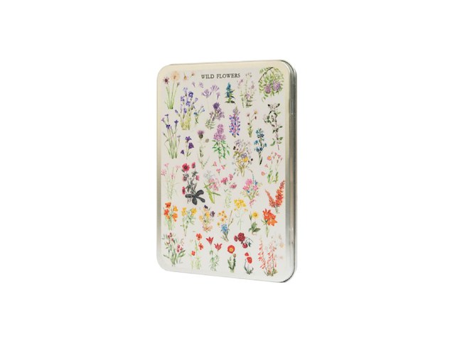 Puzzle - Kokonote Botanical, Wild Flowers, With Metal Box 100 pc