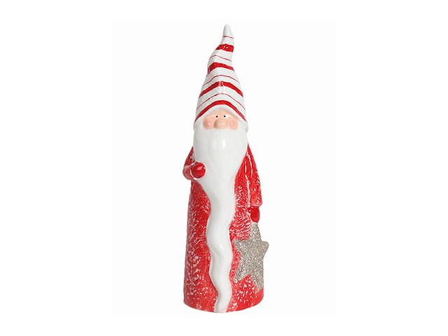 Novogodišnja figura Santa With Gold Star 20 cm