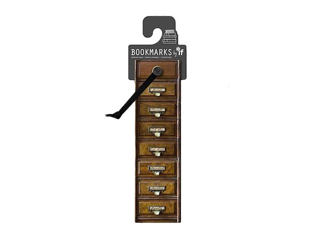 Bukmarker - Academia, Vintage Drawers