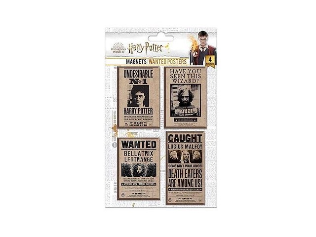 Magneti set 4 - Harry Potter, Wanted