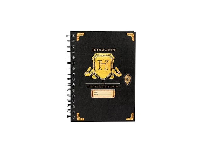 Agenda A5 - Harry Potter, Hogwarts Shield, white