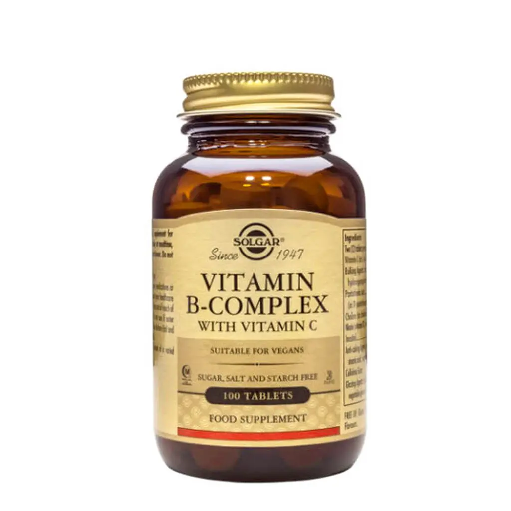 Solgar Kompleks Vitamin B + Vitamin C, 100 tableta
