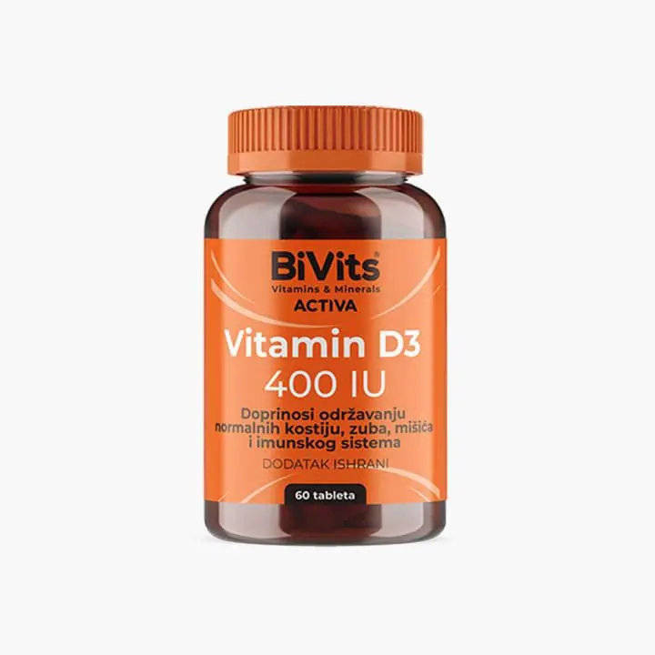 Bivits Activa Vitamin D3 400IU A60