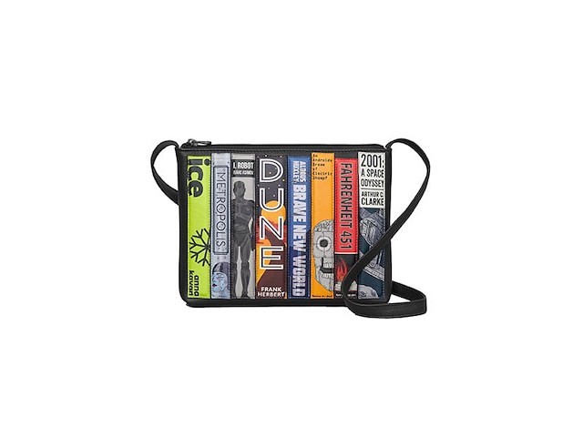 Torba Cross Body - Sci-Fi, Black, 23x17x5 cm