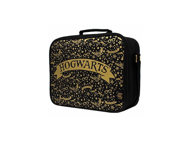 Torba za užinu - Harry Potter, Black Pattern with Strap