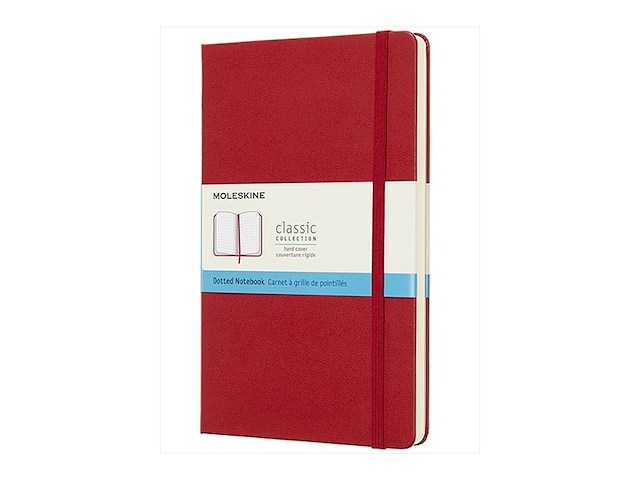 Moleskine Scarlet Red Notebook Large Dotted Hard