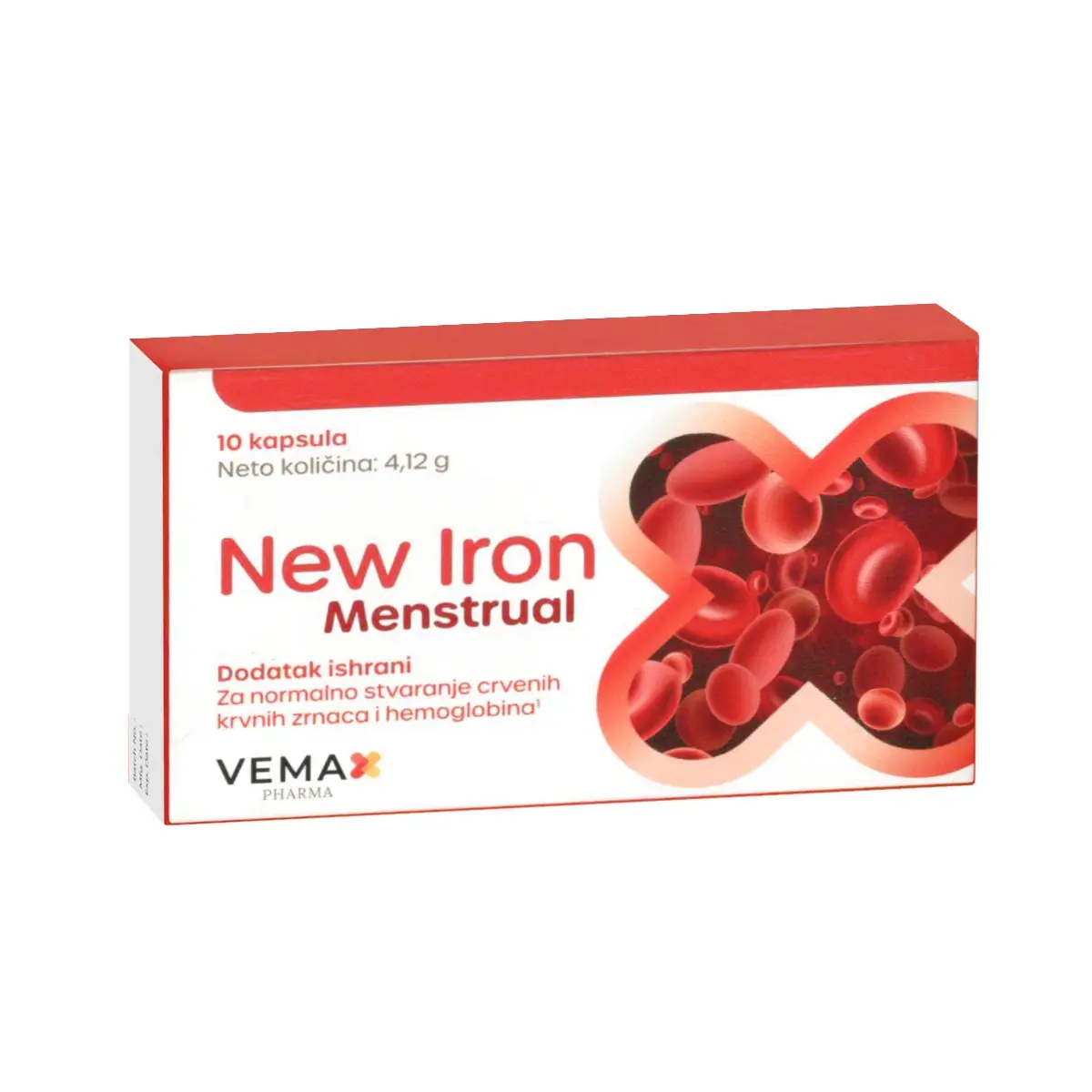 Vemax New Iron Menstrual, 10 kapsula