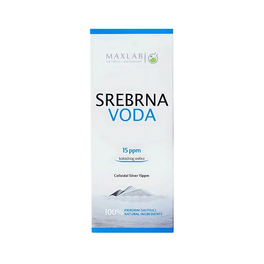 MAXLAB Koloidna Srebrna voda, 15 ppm, 500ml