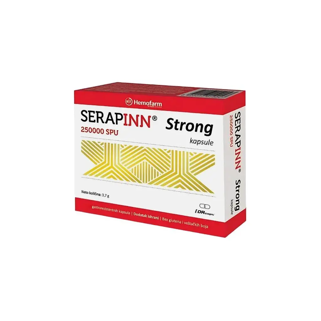 Serapinn Strong, 250.000 IU, 5 kapsula