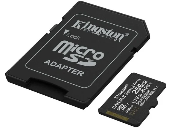 Kingston Memorijska kartica U1 V10 SDXC 256GB Canvas Select Plus G3 150R SDCS3/256GB + adapter