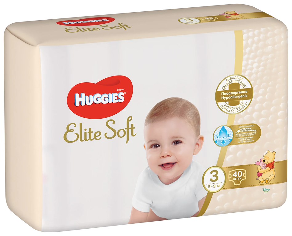 HUGGIES Elite Soft Jumbo 3 Pelene, 5-9 kg, 40/1