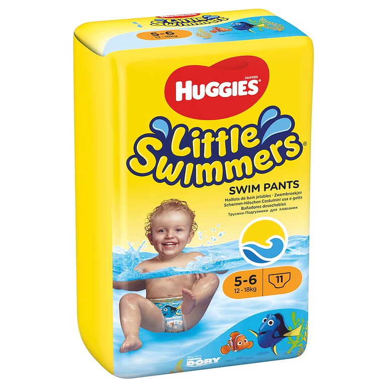 Huggies Pelene za kupanje Little Swimmers, Veličina 5-6, 12-18kg, 11 komada