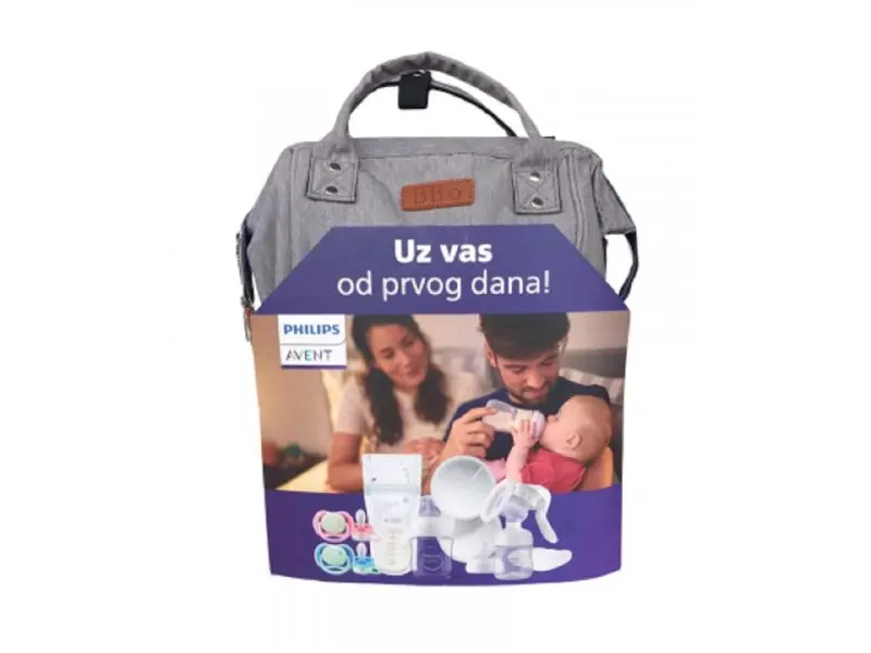 Philips Avent Ranac sa proizvodima za bebu, Sivi