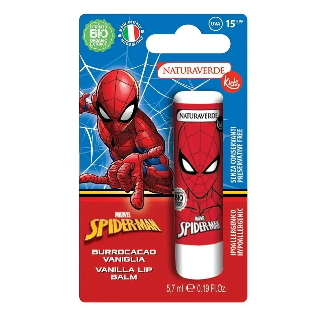 Naturaverde Balzam za usne Spiderman, Vanila, 5.7 ml