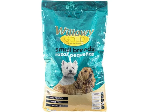 Willowy gold small & mini adult kompletna suva hrana za male i mini odrasle pse bele i svetle dlake sa piletinom, lososom i pirinčem 10kg