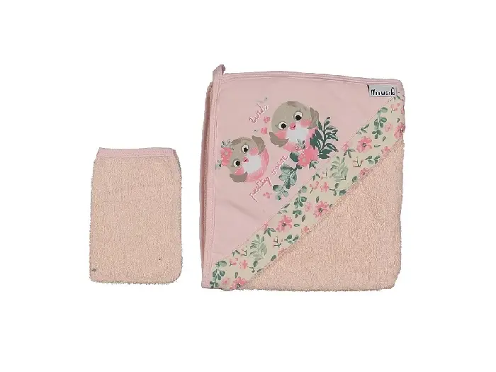 Set Peškir i rukavica za bebe 237820, Roze