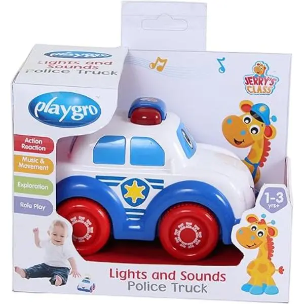 Playgro Svetleća muzička igračka Policijsko vozilo