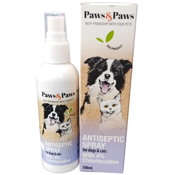 Paws&Paws Antiseptični rastvor u spreju za pse i mačke, 100ml