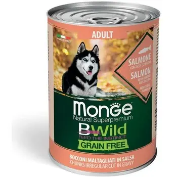 Monge BWild Hrana Za Pse, Losos, Adult, 400g