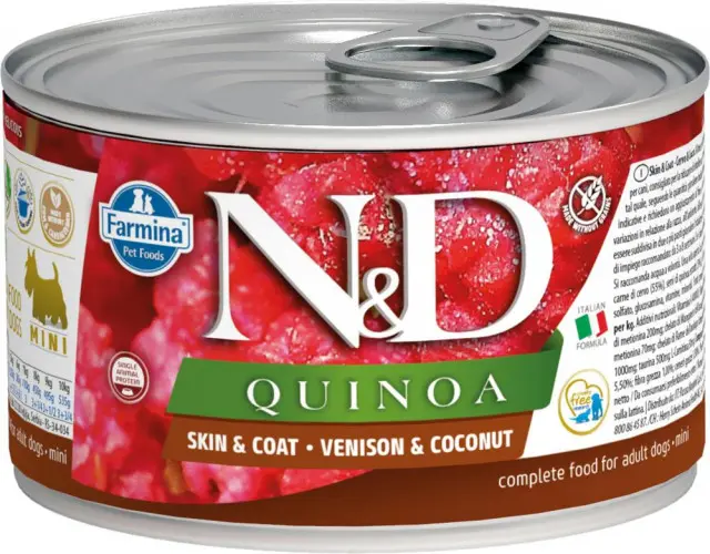 N&D Vlažna hrana za pse Can Dog Quinoa Mini Venison&Coconut, 140g