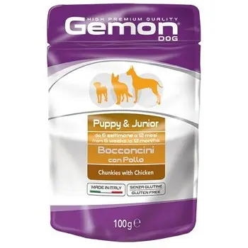 Gemon Hrana Za Pse, Piletina U Sosu, Puppy&Junior, 100g
